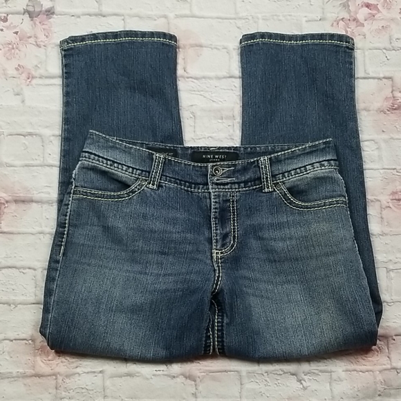 Nine West | Jeans | Nine West Rhinestone Capris Jeans | Poshmark